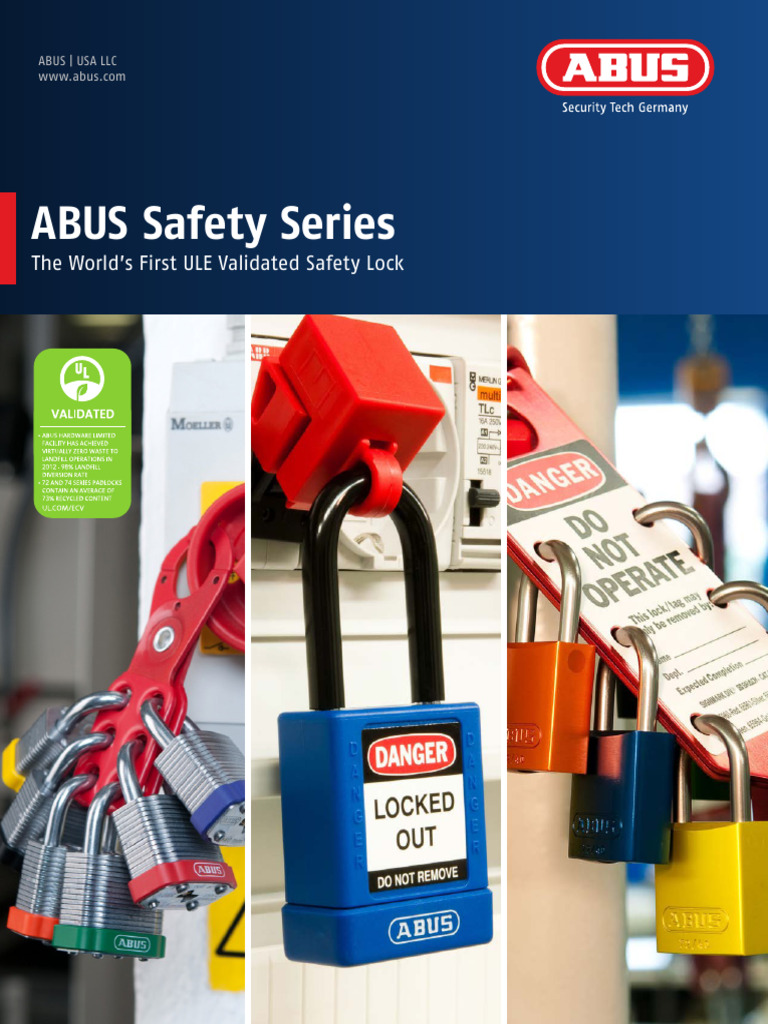 ABUS Safety Padlock Brochure | PDF | Secondary Sector Of The Economy ...