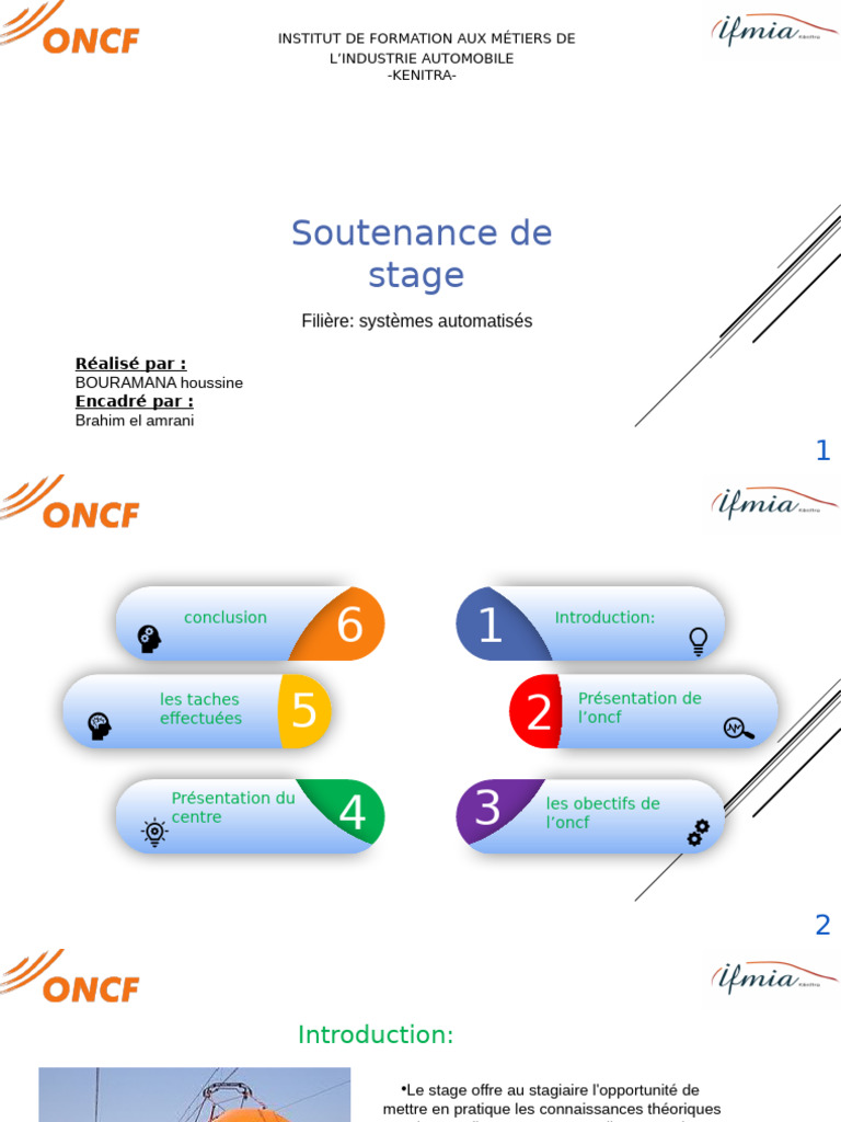Soutenance Oncf | PDF | Transport ferroviaire | Maroc