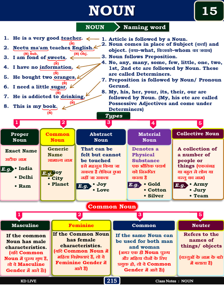 Understanding Nouns and Genders | PDF | Grammatical Gender | Plural