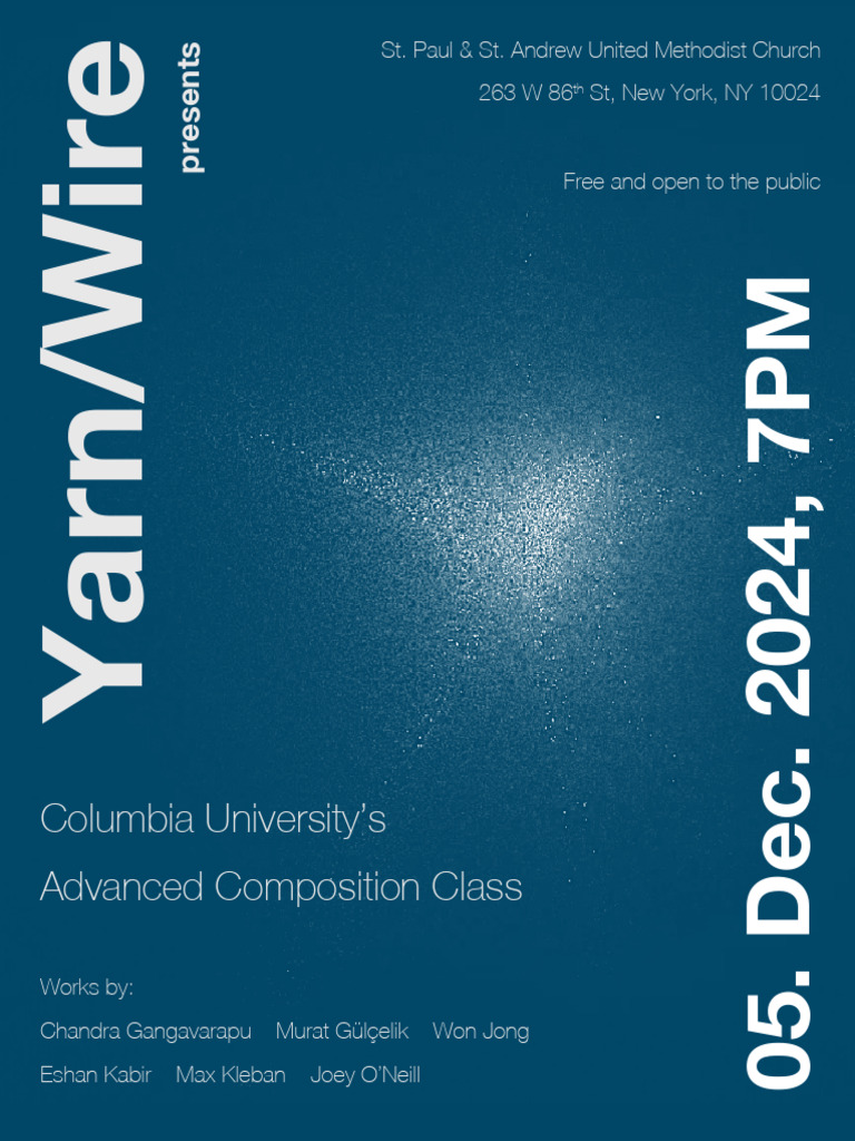 Yarn:Wire 12:5 Concert Poster | PDF