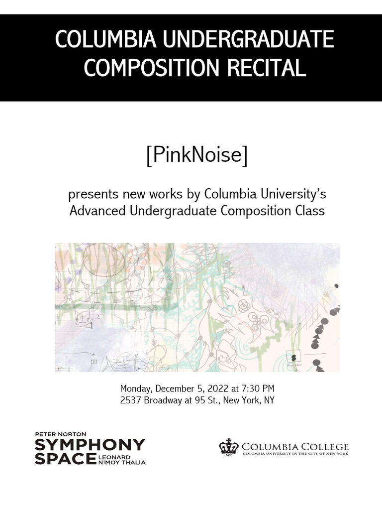 PinkNoise Simultaneity Program | PDF