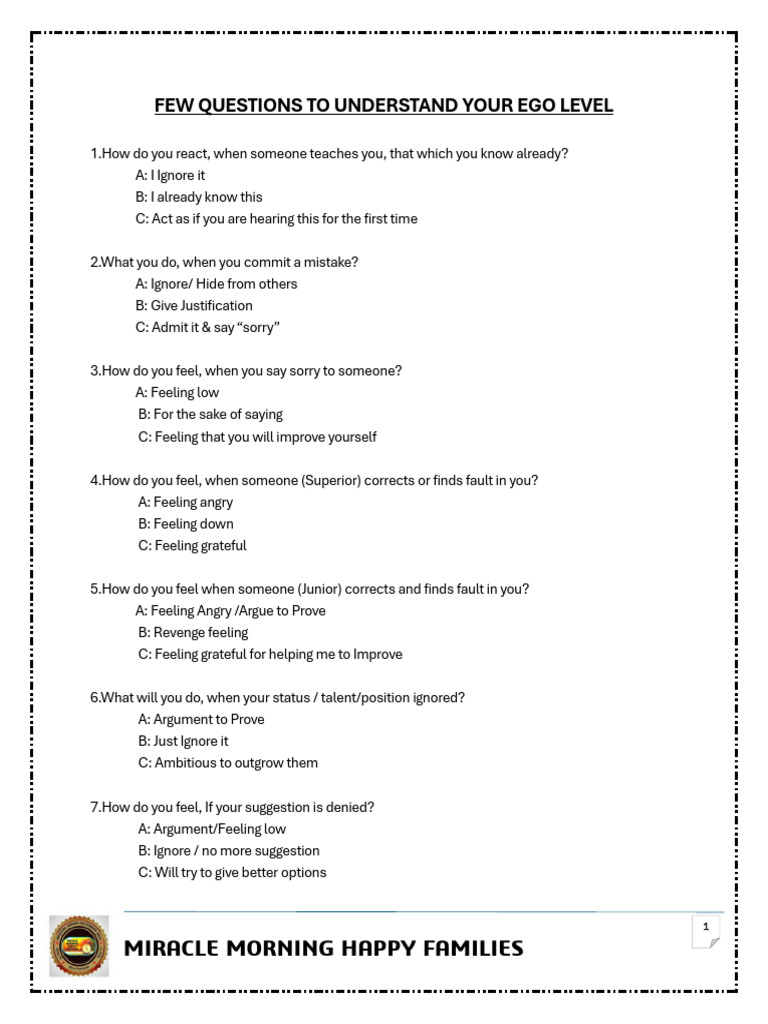 Ego Check- Questions_3xPrint A4-English | PDF
