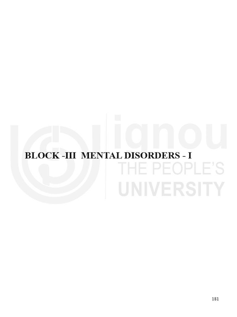 Block 3 | PDF | Phobia | Anxiety
