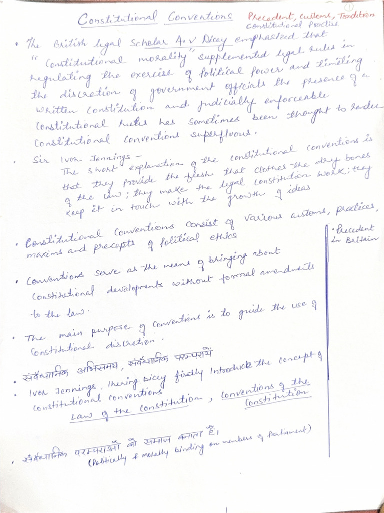 Constitution Notes | PDF