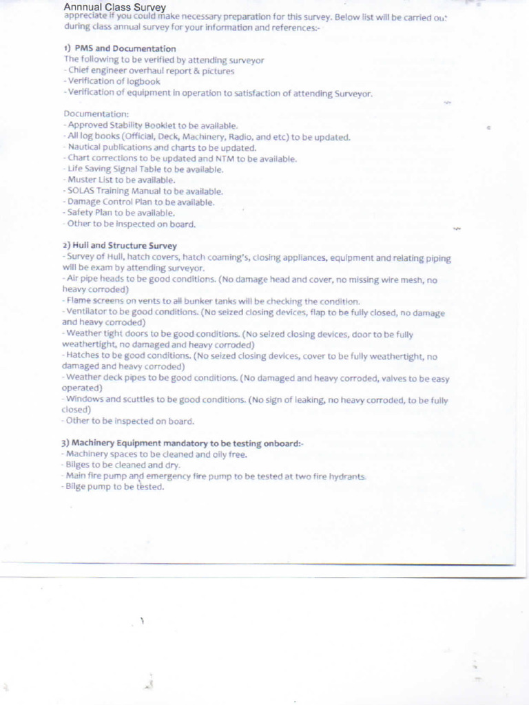 Annual Class Survey Preparation | PDF