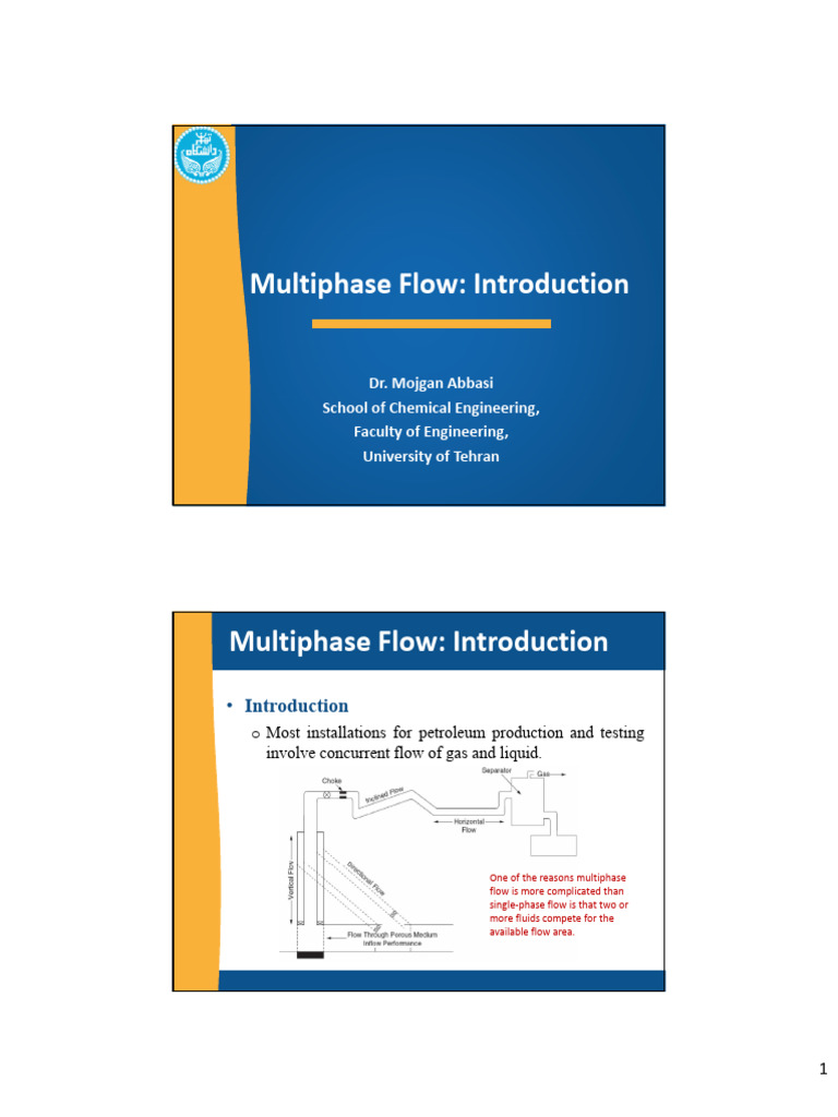 Lecture 3- Multiphase flow-Introduction (2) | PDF | Fluid Dynamics | Liquids