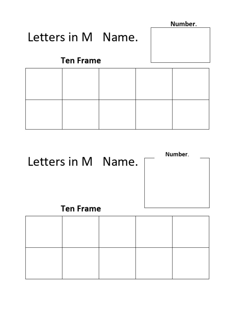 Letters in My Name | PDF