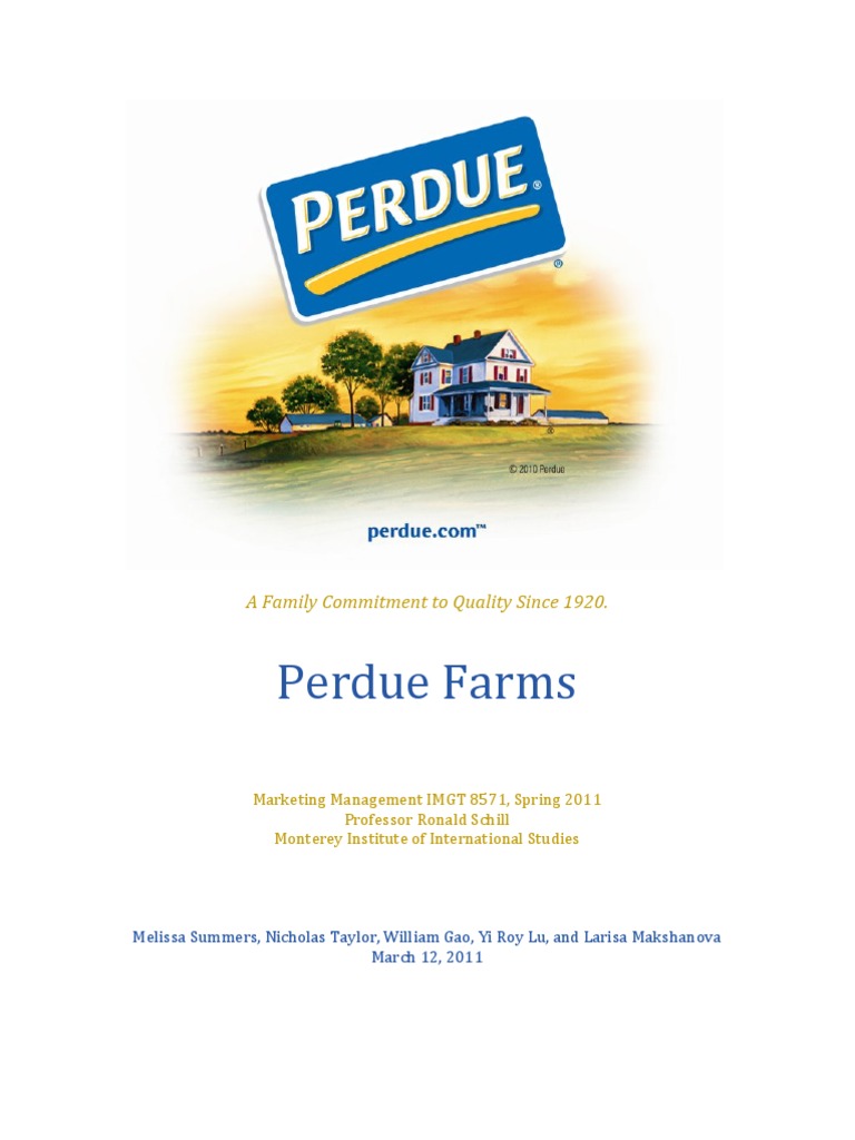 Perdue Foods Marketing Case Analysis | PDF | Brand | Competition
