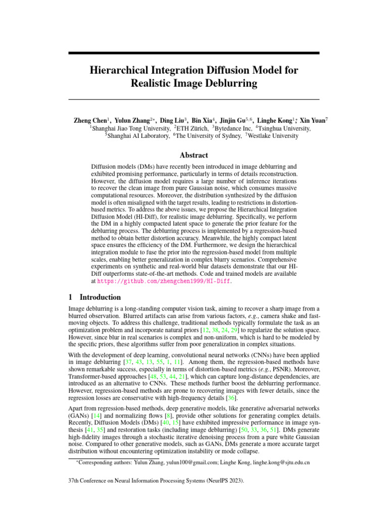 NeurIPS-2023-hierarchical-integration-diffusion-model-for-realistic-image-deblurring-Paper ...