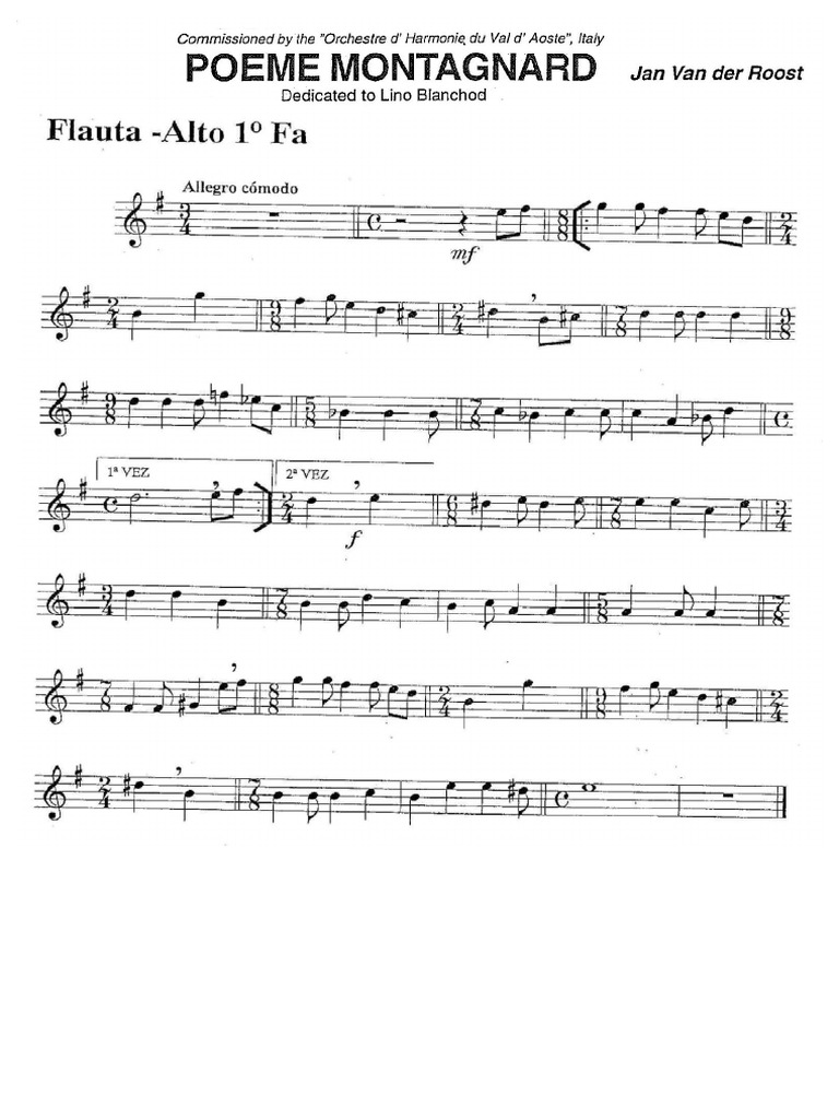 PoemeMontagnard VanDerRoost 15FlautaPicoAlto1 (F) | PDF