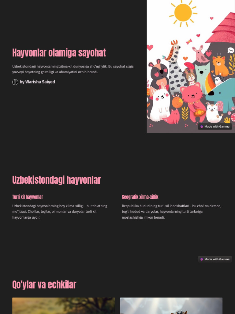 Animal World Warisha | PDF