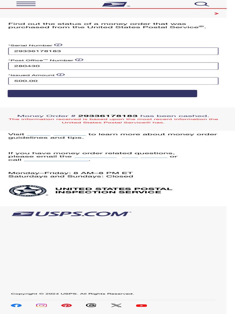 Money Orders USPS 2 | PDF