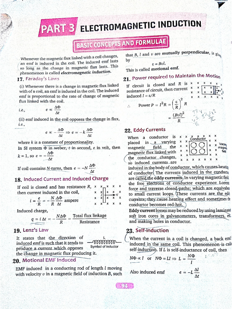 EMI Notes Questions and Answers | PDF