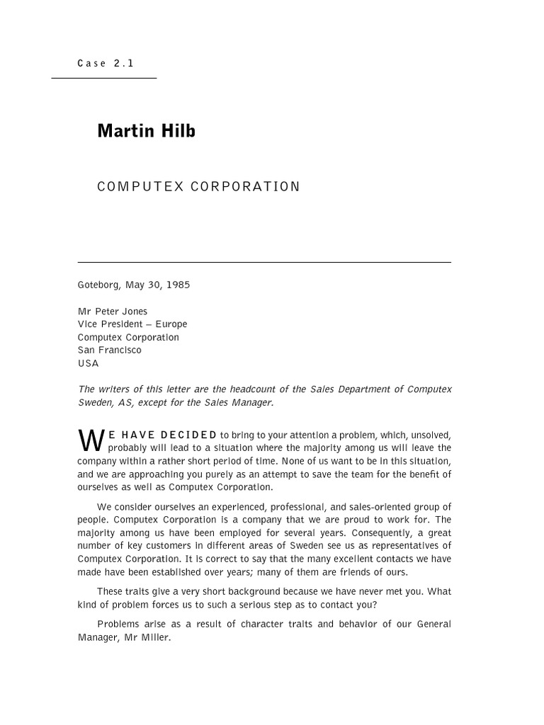 Computex Corporation | PDF | Psychology