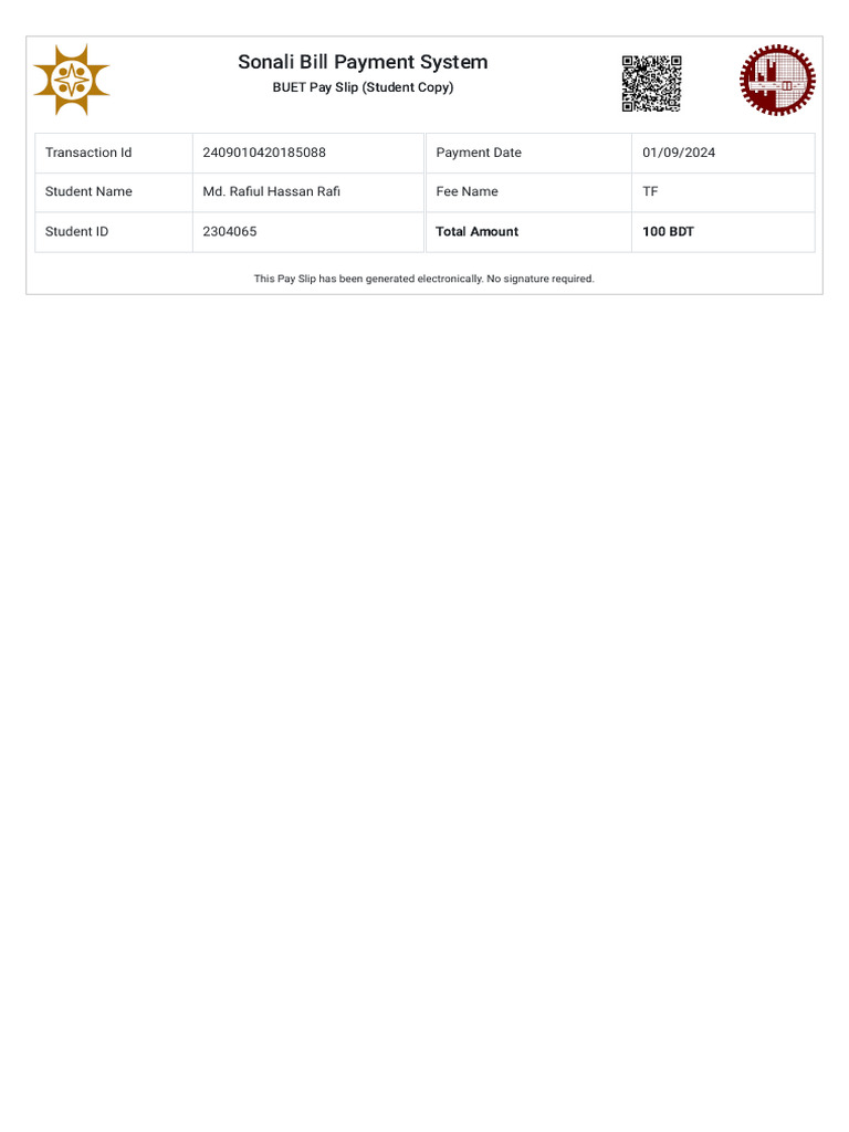 Voucher - Fee Collection | PDF
