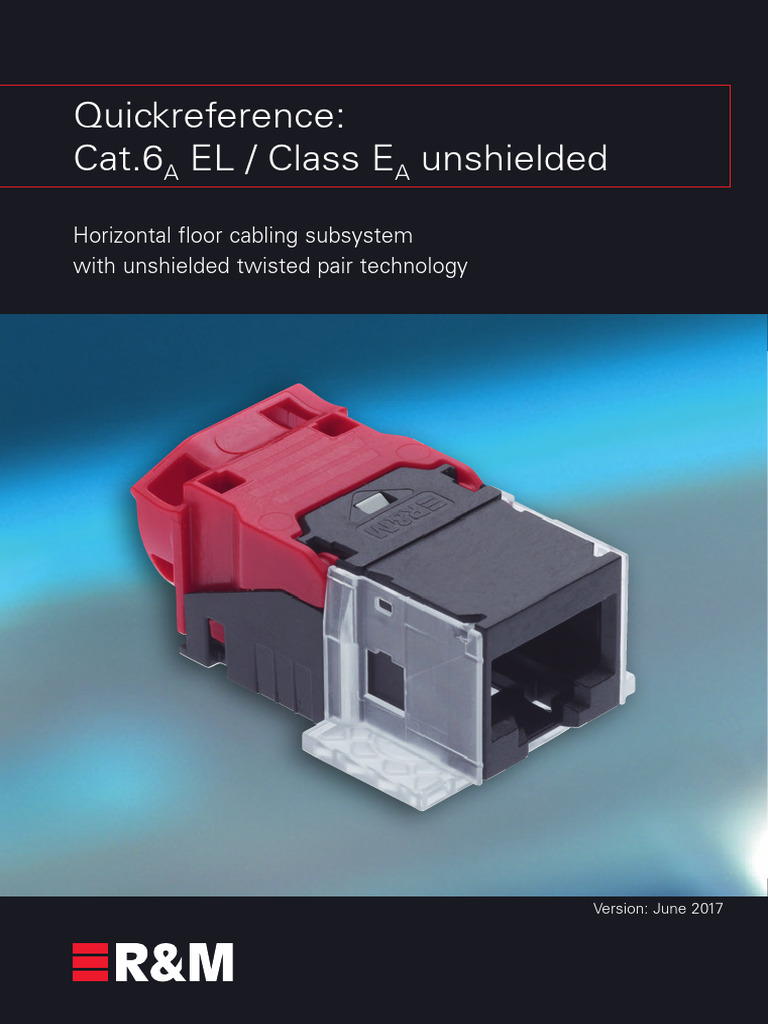 Connection Module - Cat - 6A | PDF | Computer Standards | Electronics
