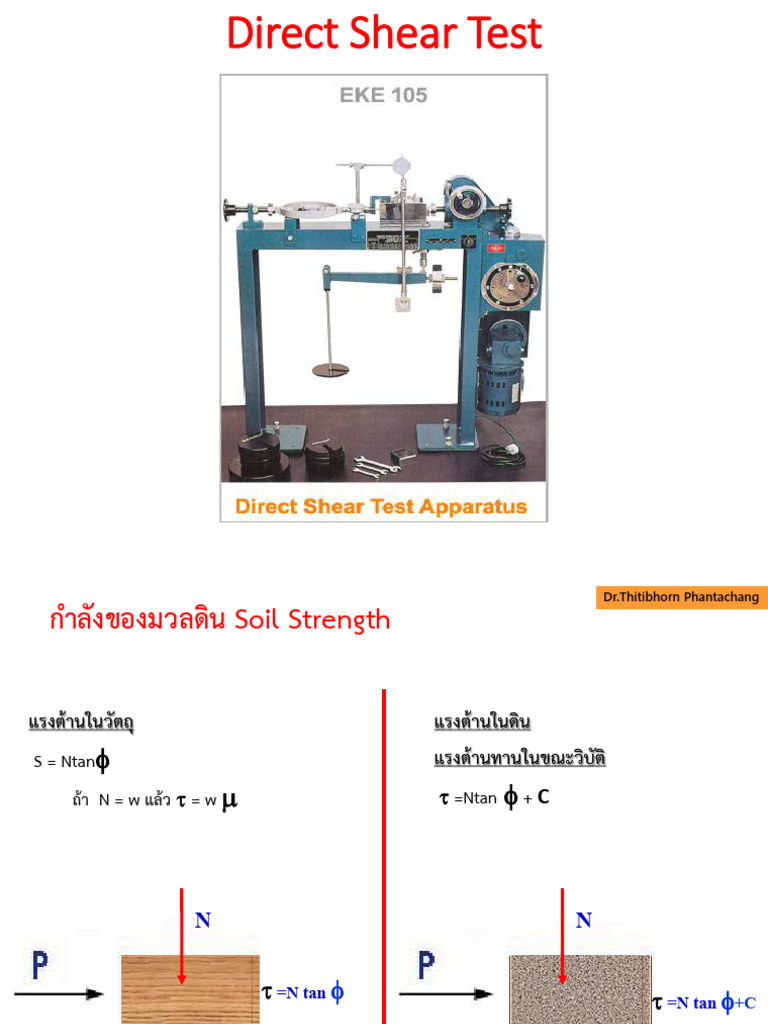 Direct Shear Test - Sum | PDF