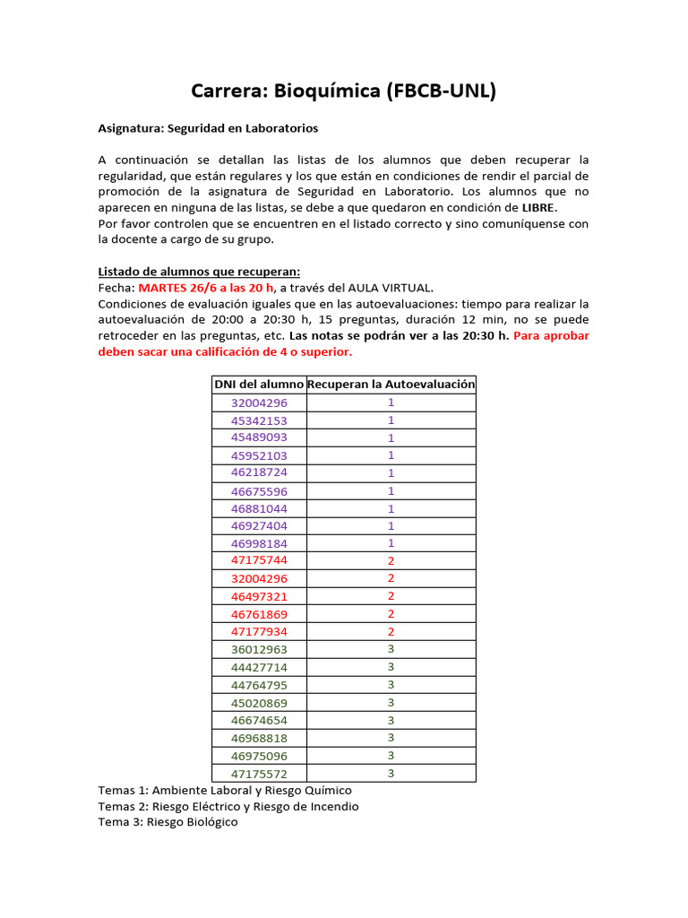 Bioquimica 1 | PDF | Laboratorios