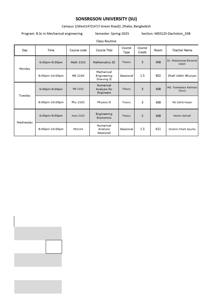 Spring Routine 2025 | PDF