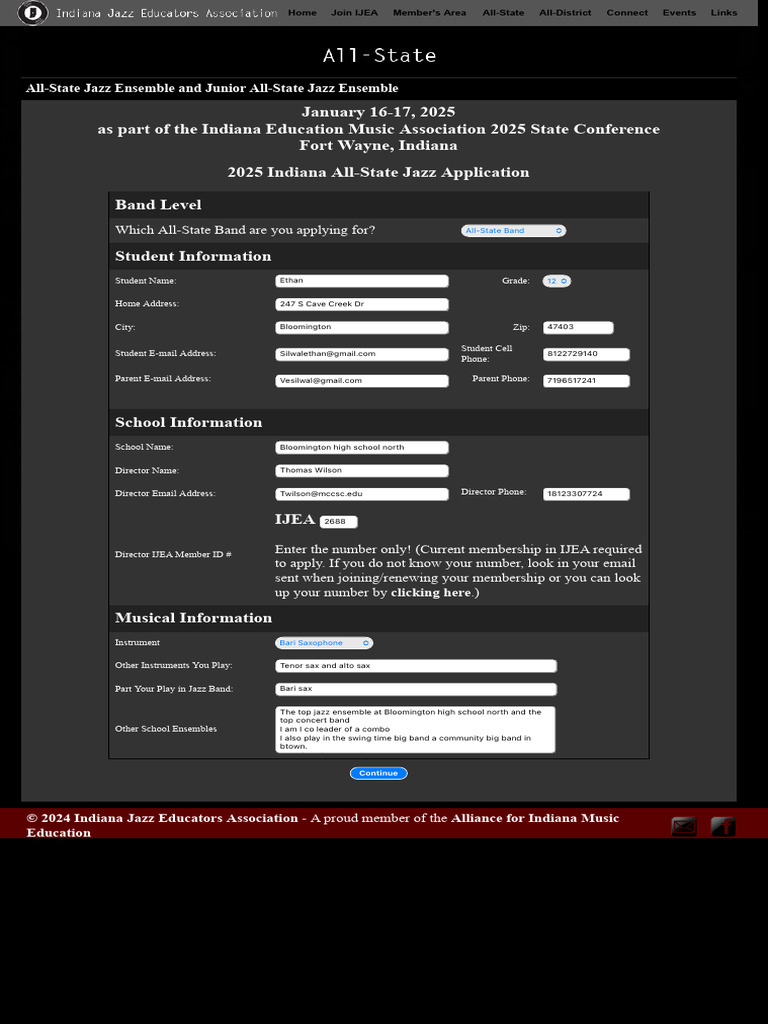 Indiana Jazz Educators Association 2 | PDF | Saxophone | Music Of The African Diaspora