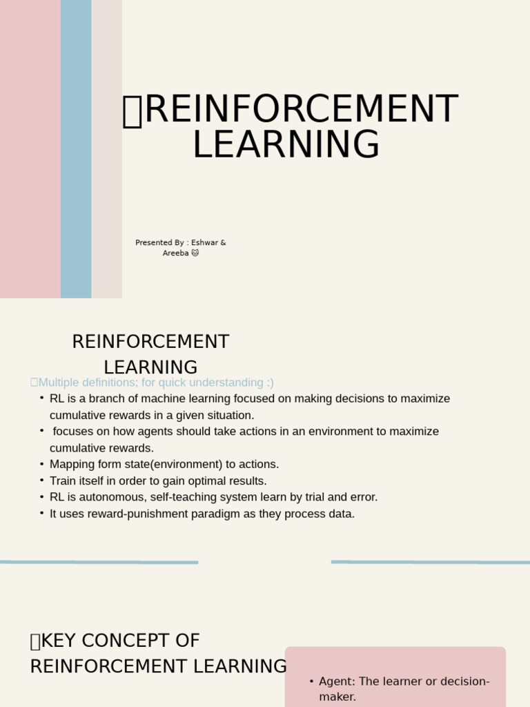 RL Machine Learning | PDF