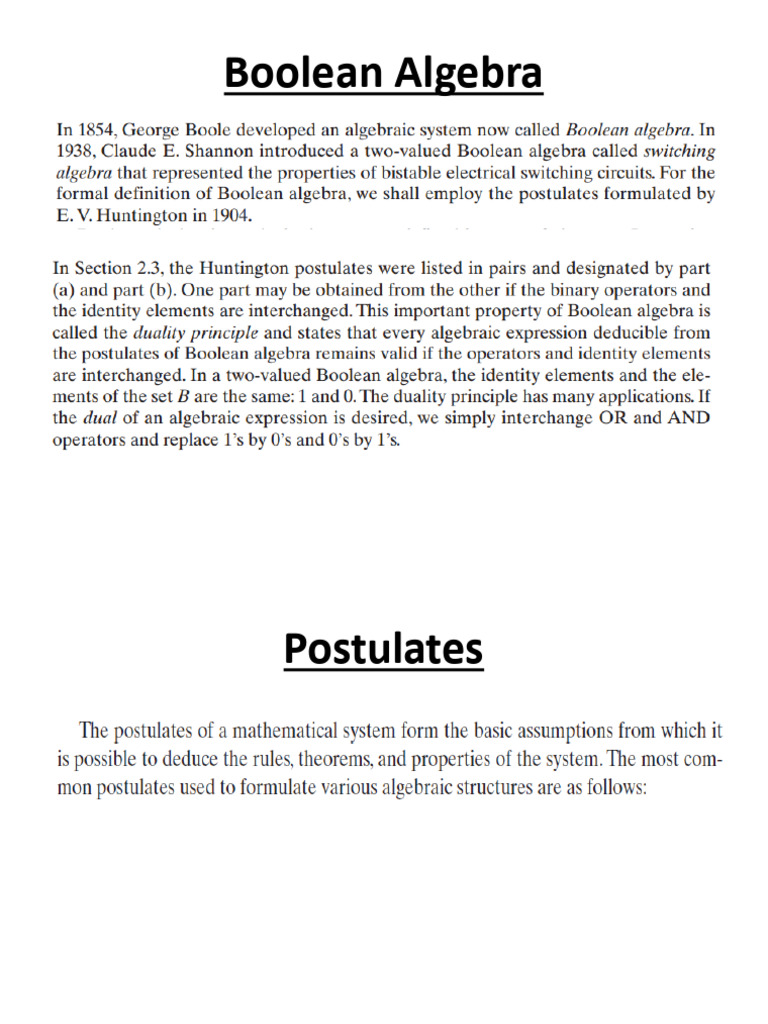 Boolean Algebra Essentials | PDF