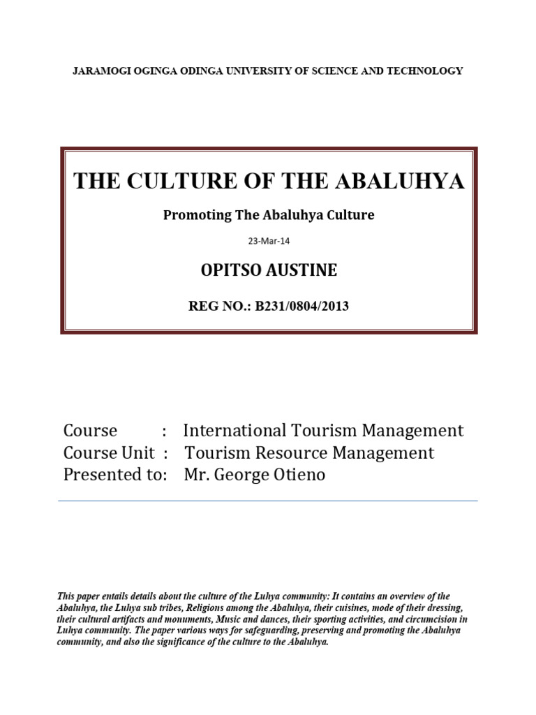 Overview of Abaluhya Culture | PDF | Kenya