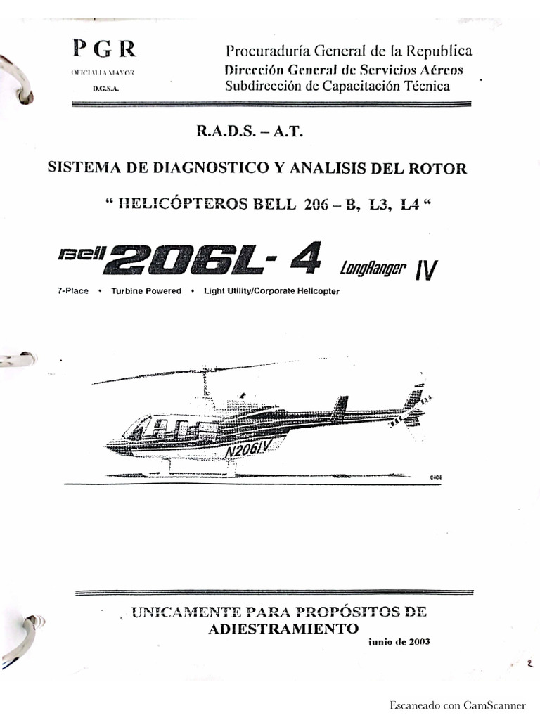 Manual RADS para Balance de Helicopteros | PDF