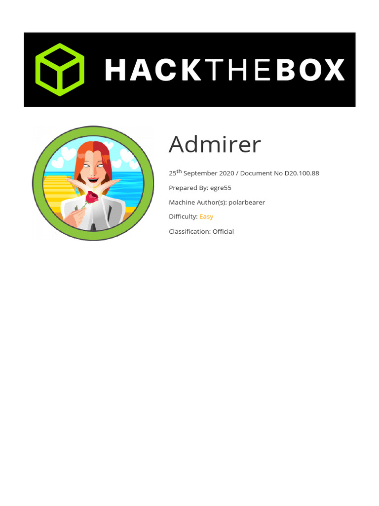 Admirer Pdf