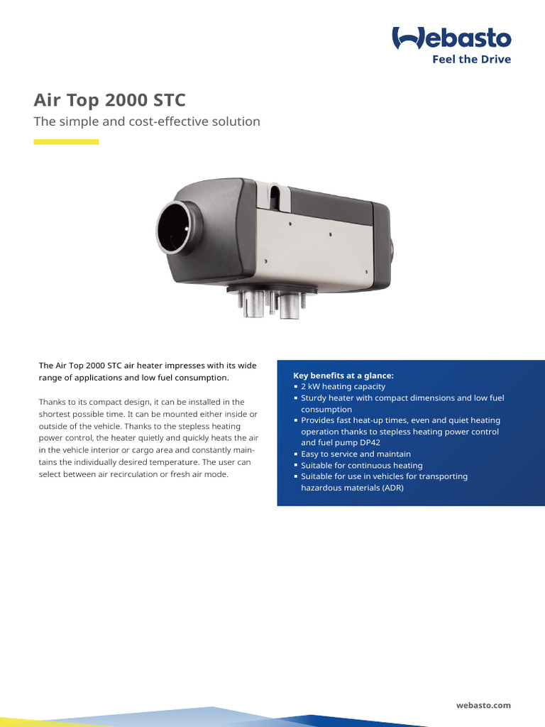 Datasheet Air Top 2000 STC en - Pdf.coredownload - Inline | PDF ...