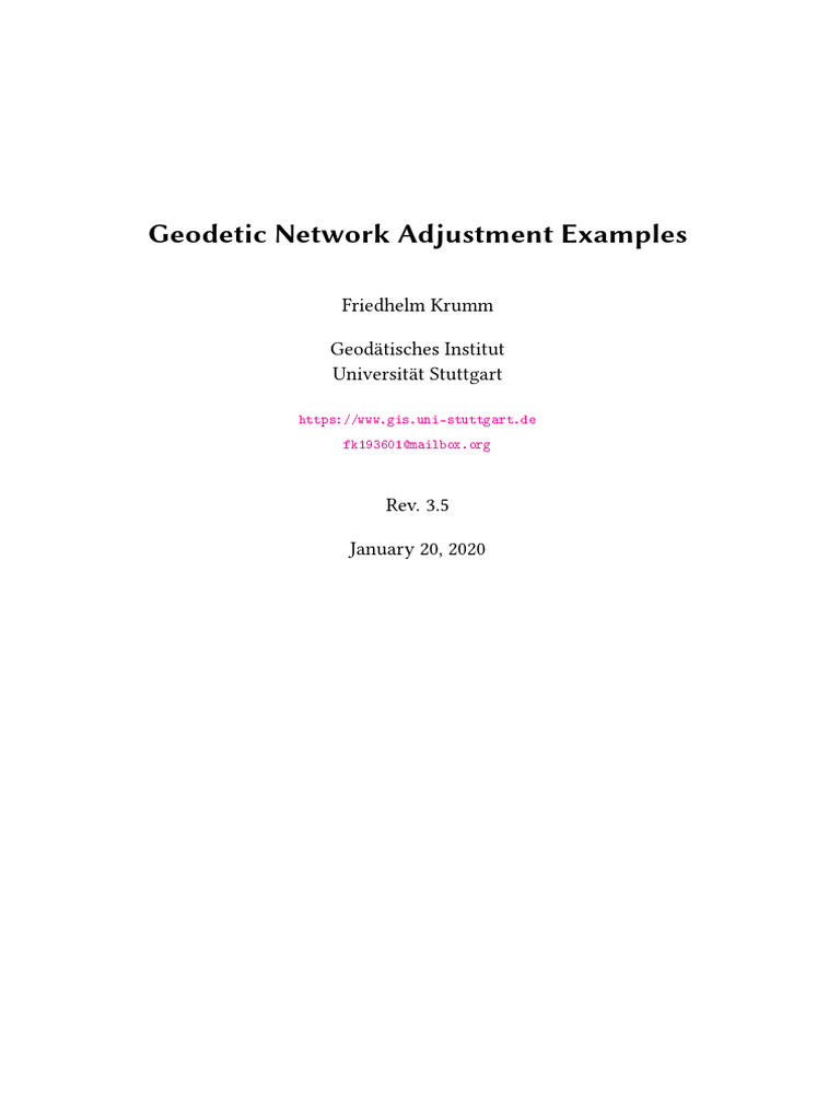 Adjustment Examples | PDF | Mathematical Objects | Linear Algebra