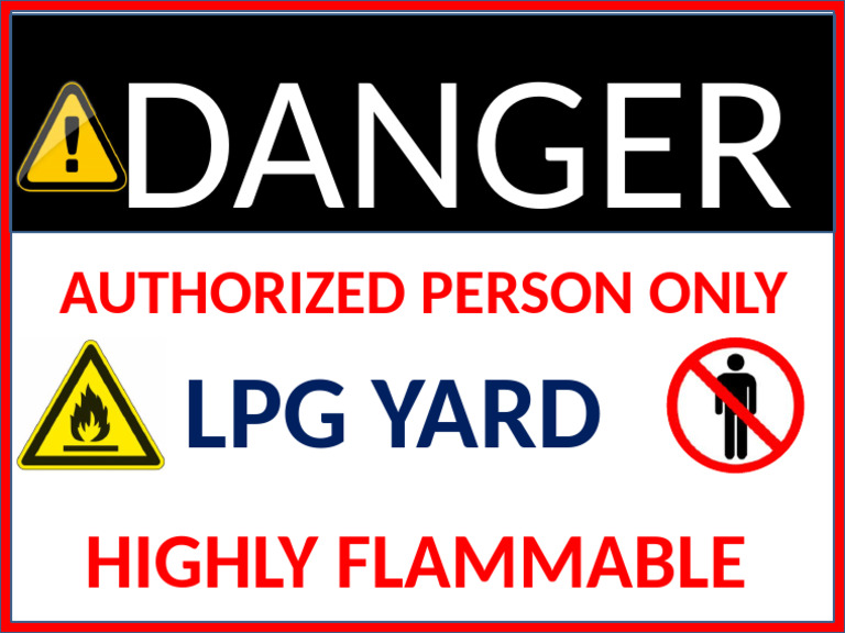 Lpg Danger Sign | PDF