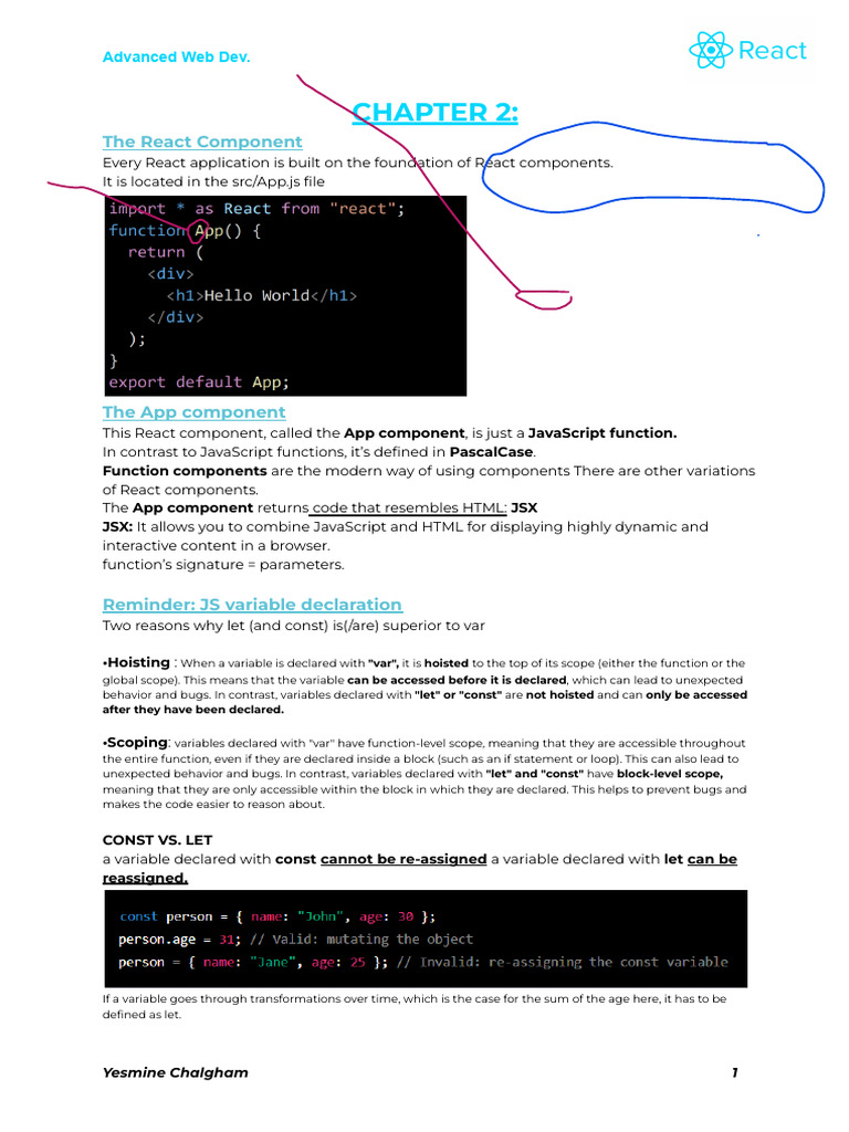 React Midterm Recap | PDF
