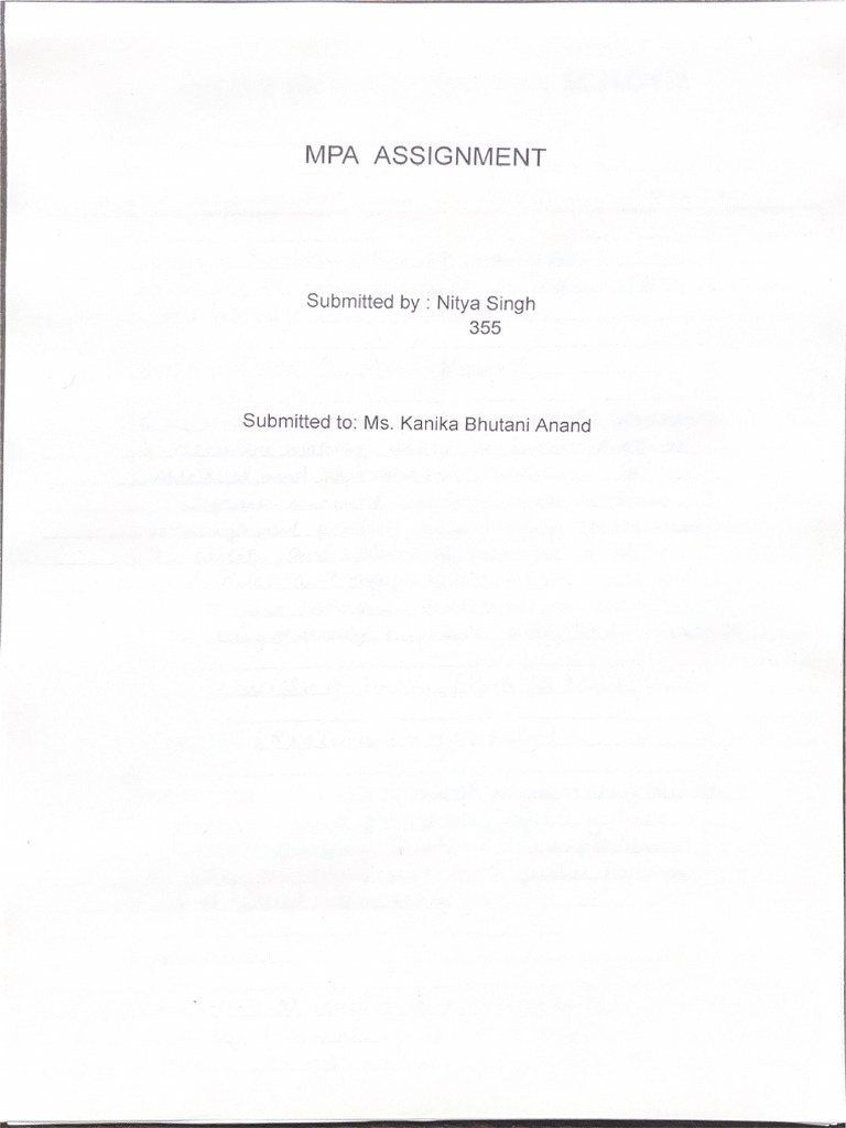 Mpa Assignment Pdf