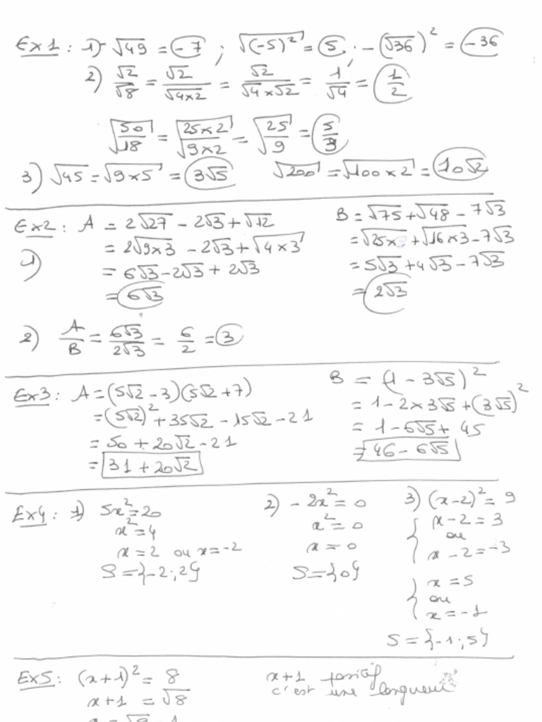 Dev10 Racinescarrees-Correction | PDF
