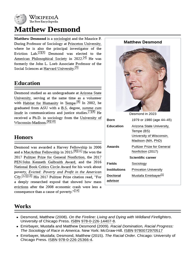 Matthew Desmond | PDF