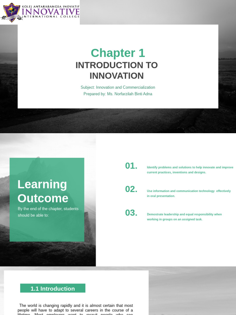 Introduction to Innovation Concepts | PDF | Creativity | Innovation