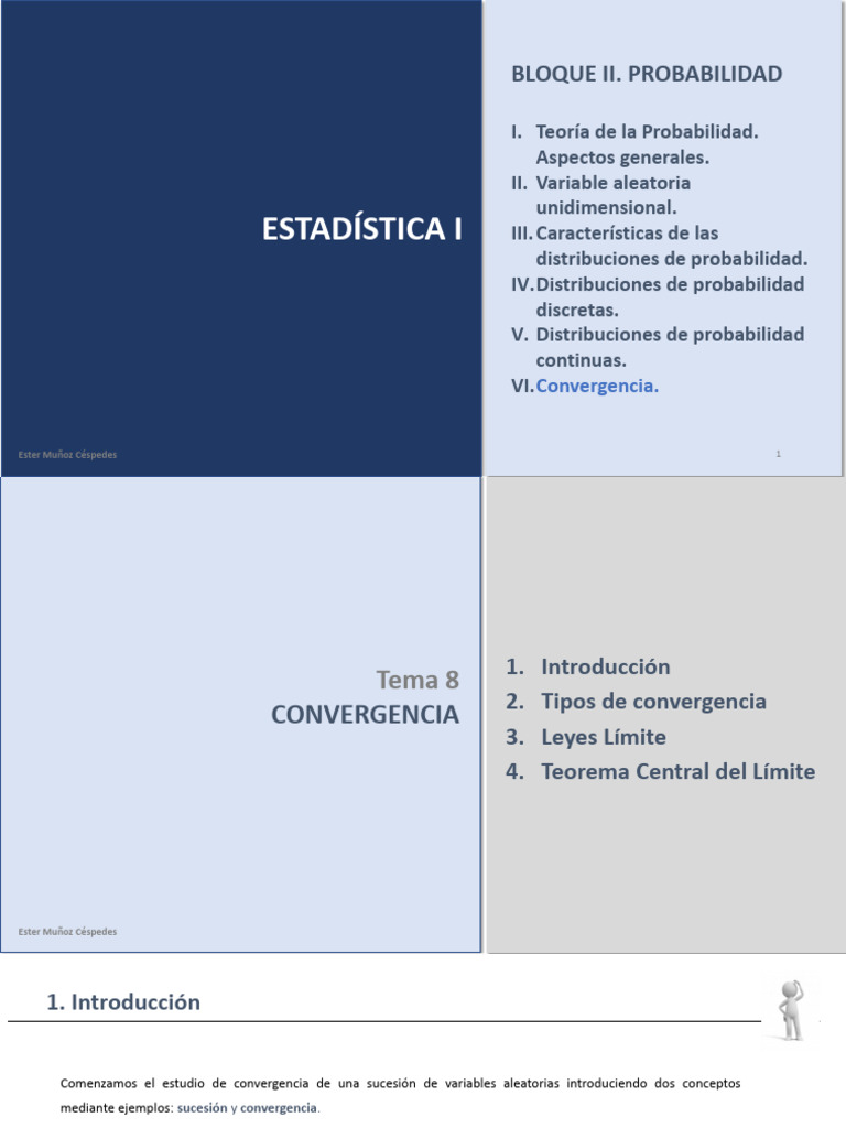 Tema 9. Convergencia_vdef | PDF | Variable aleatoria | Media