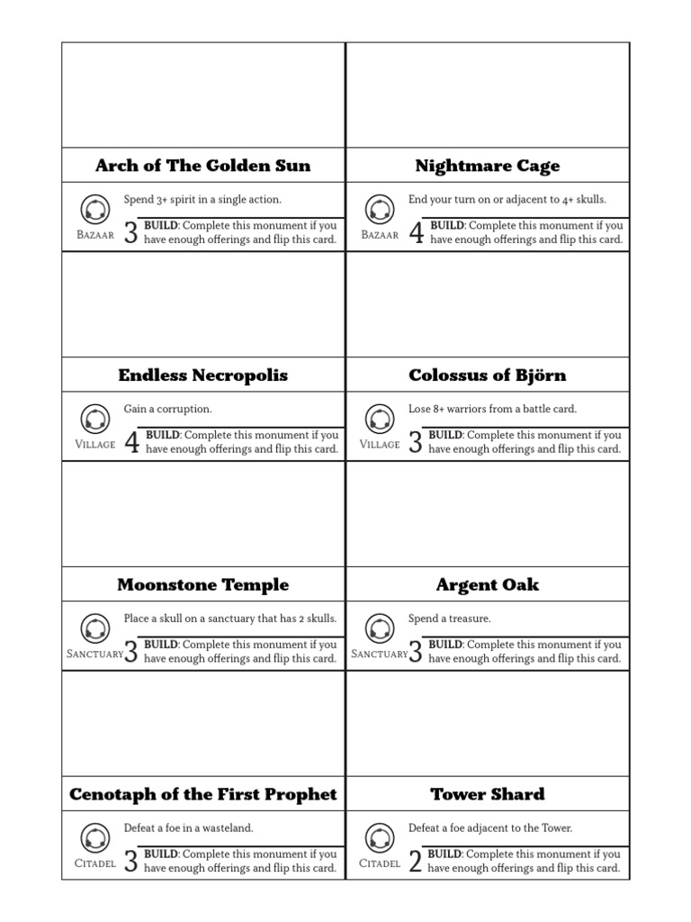 Monument Building Guide for Strategy Game | PDF