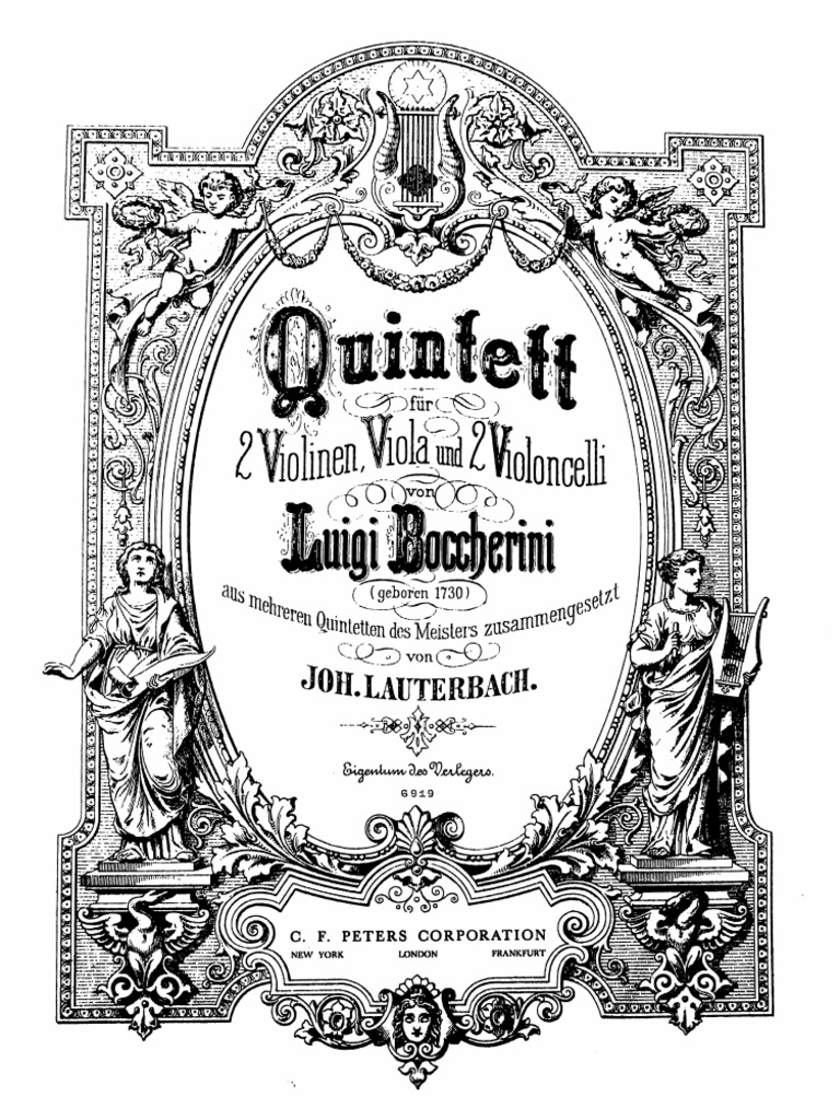 String Quintet in C Major - Violin 1 | PDF