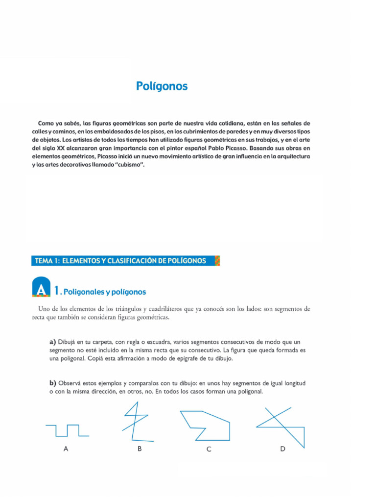 Poligonales y Polígonos. Teoría y Práctica | PDF