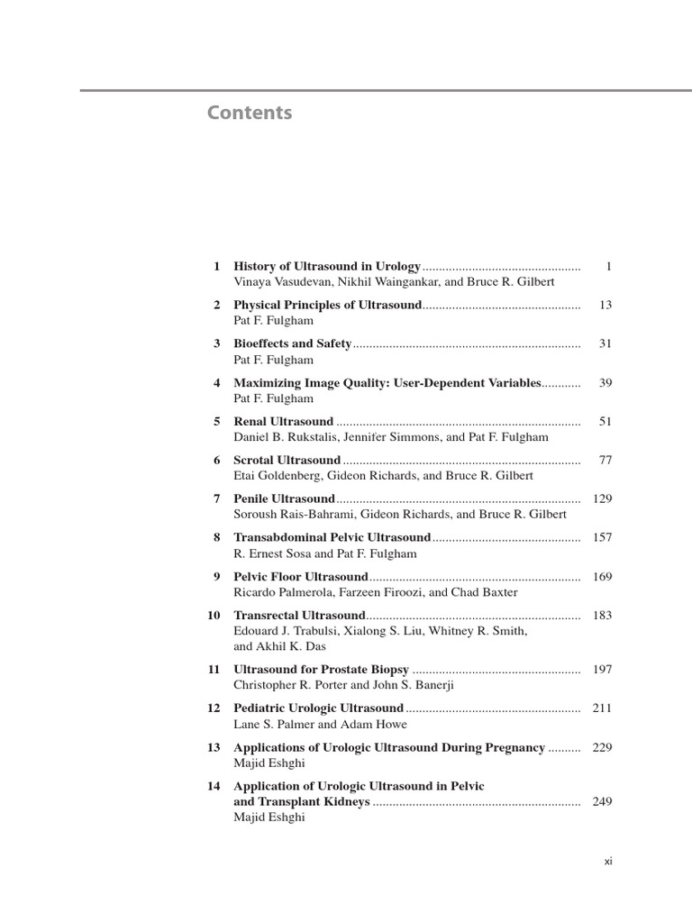Urologic Ultrasound: Comprehensive Guide | PDF | Surgical Specialties ...