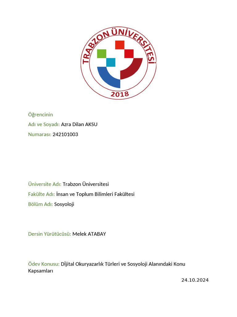 Azra Dilan Aksu | PDF