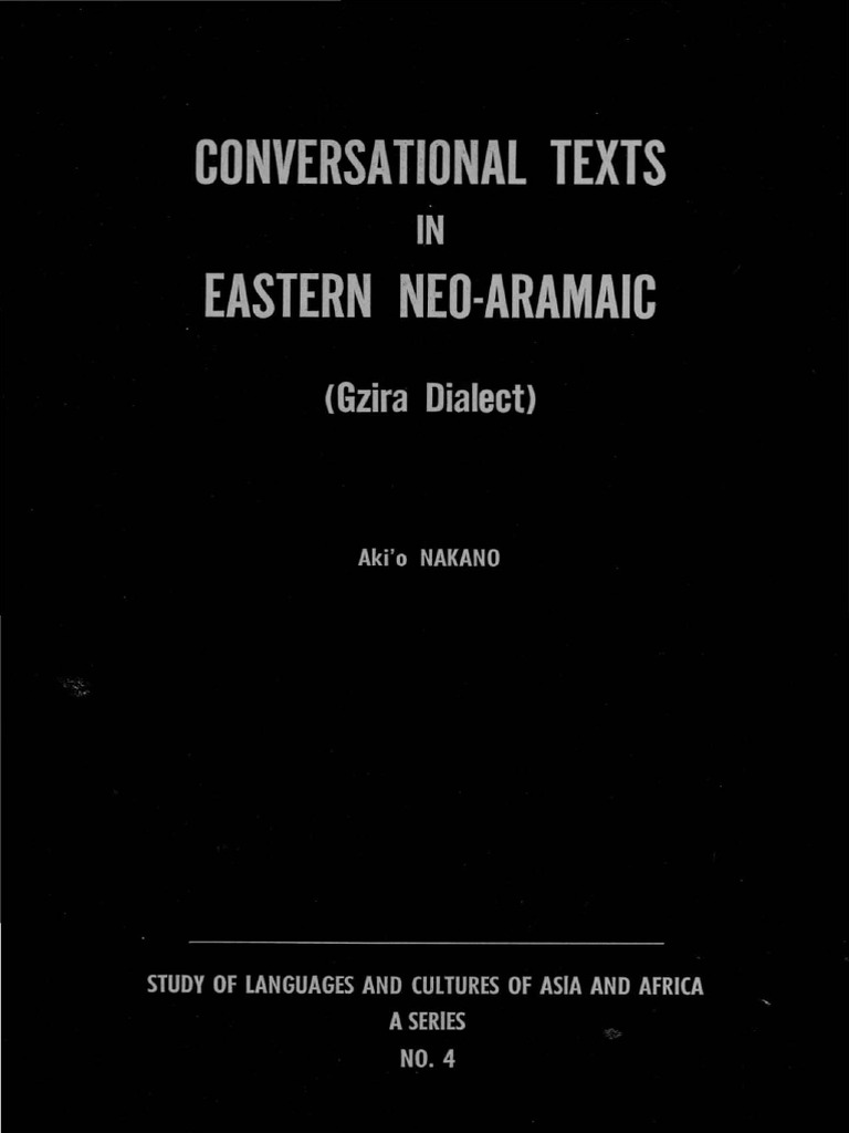 (Study of Language and Cultures of Asia and Africa, A Series 4) Aki'o ...