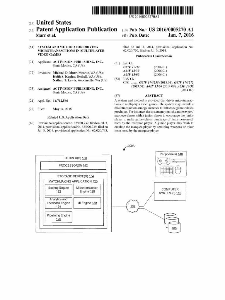 US20160005270A1 | PDF | Computer Network | Databases