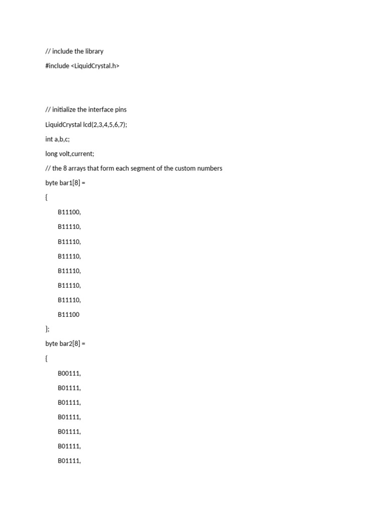 ARDU Watt Meter LCD 16X2 | PDF | Computer Programming | Computer Engineering