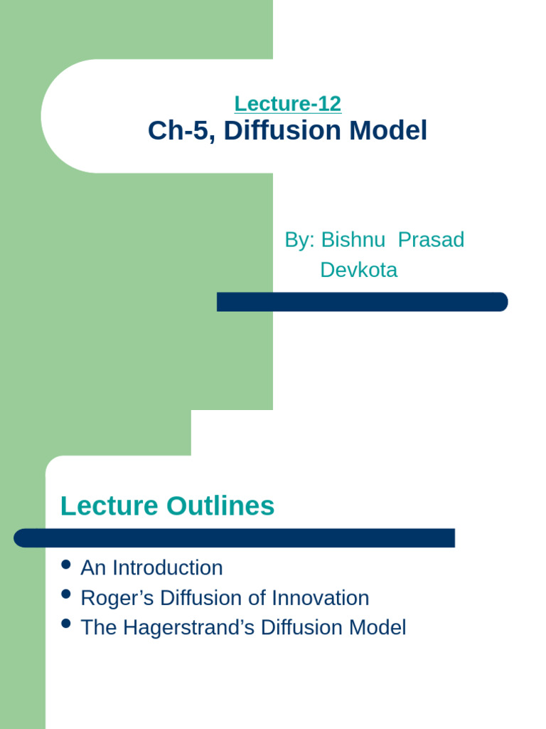 Lec-12, Ch-5, Diffusion Model | PDF | Scientific Theories