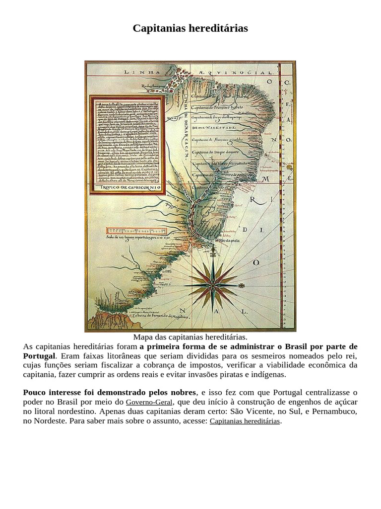 Capitanias Hereditárias Pdf