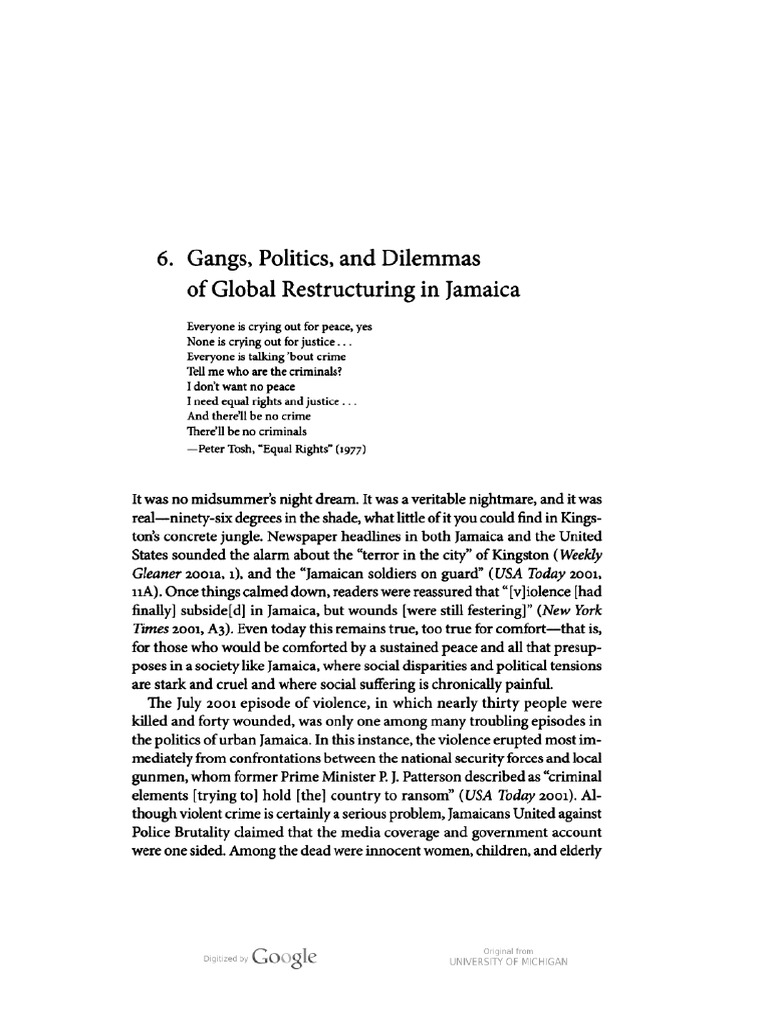Faye Harrison - Capítulo | PDF | Jamaica | International Monetary Fund