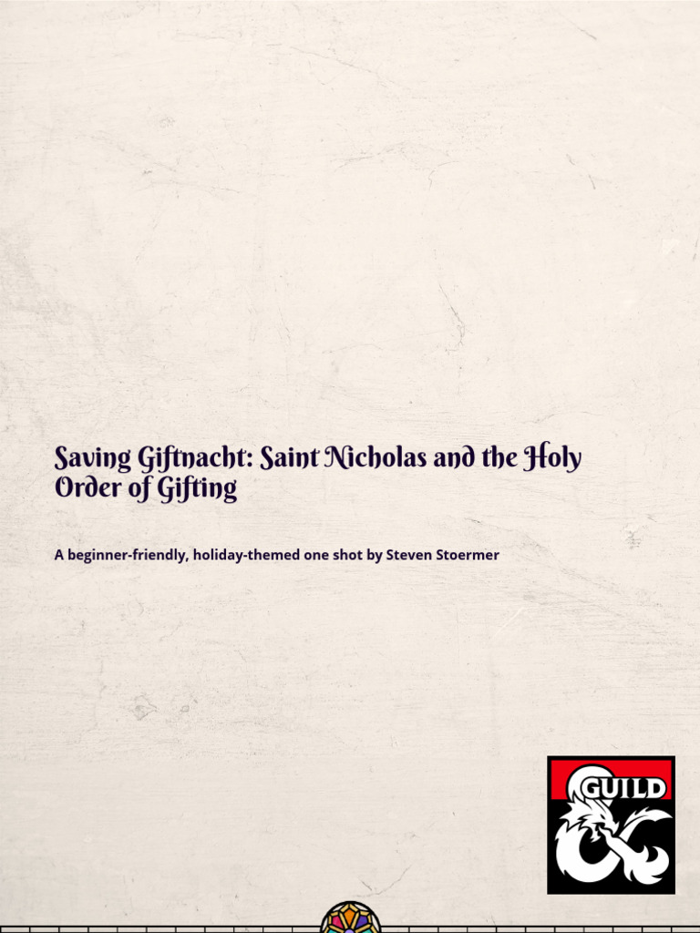 1334085-DnD 5e Beginner Holiday Adventure GM Binder | PDF | Rudolph The ...